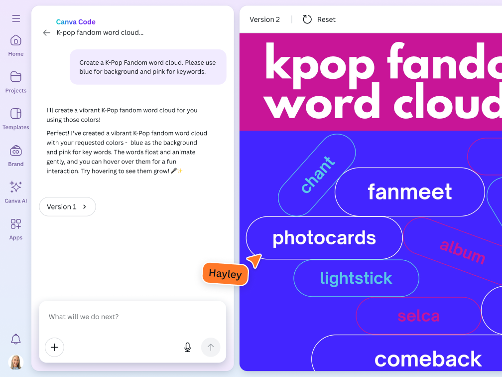 Word Cloud Generator: Create word clouds with AI | Canva Code