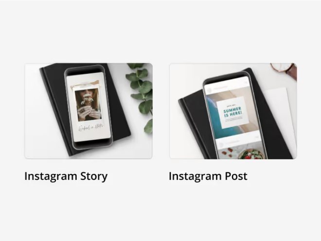 Cria gráficos e histórias para o Instagram com o Canva
