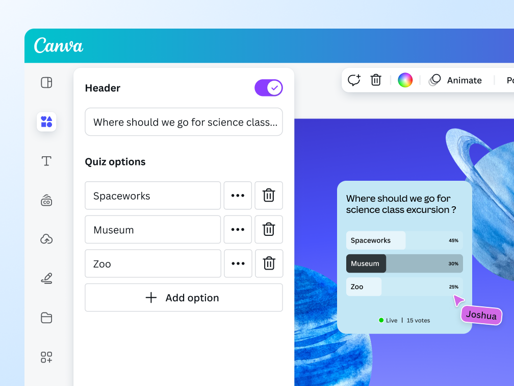 Free Online Poll Maker: Create interactive polls | Canva