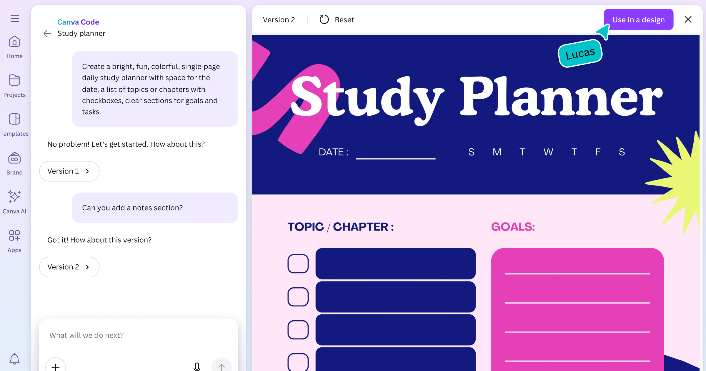 Free Study Planner: Build Custom Study Schedules with AI | Canva Code