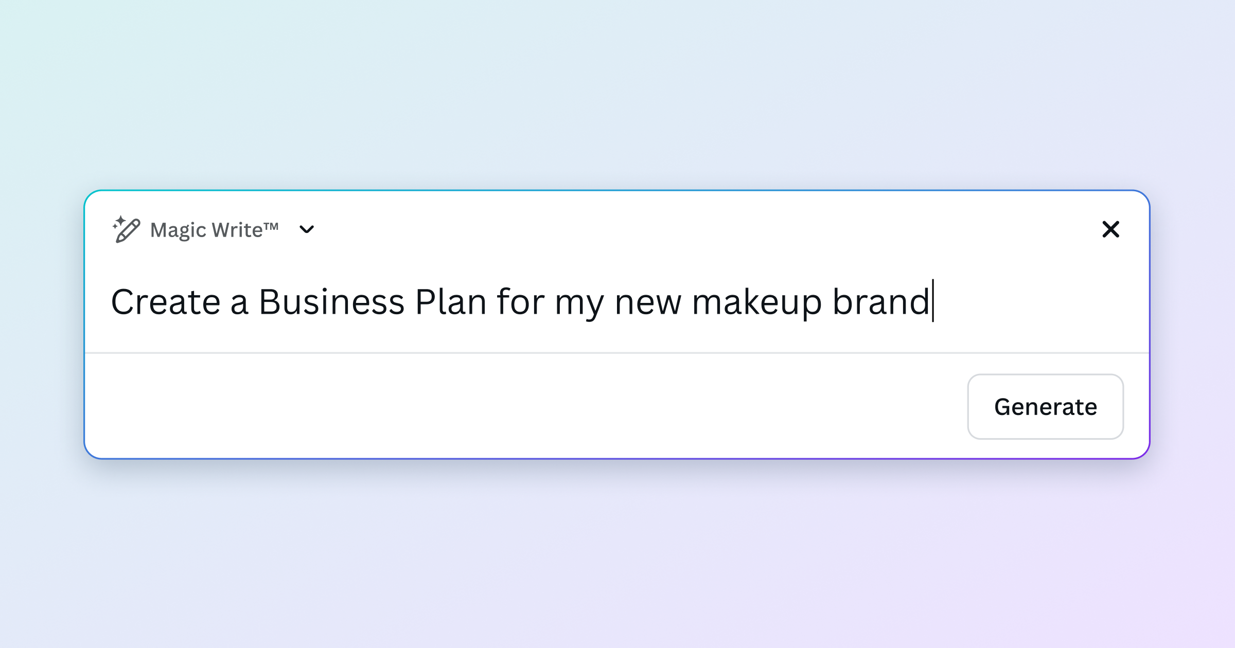 AI Business Plan Generator | Canva