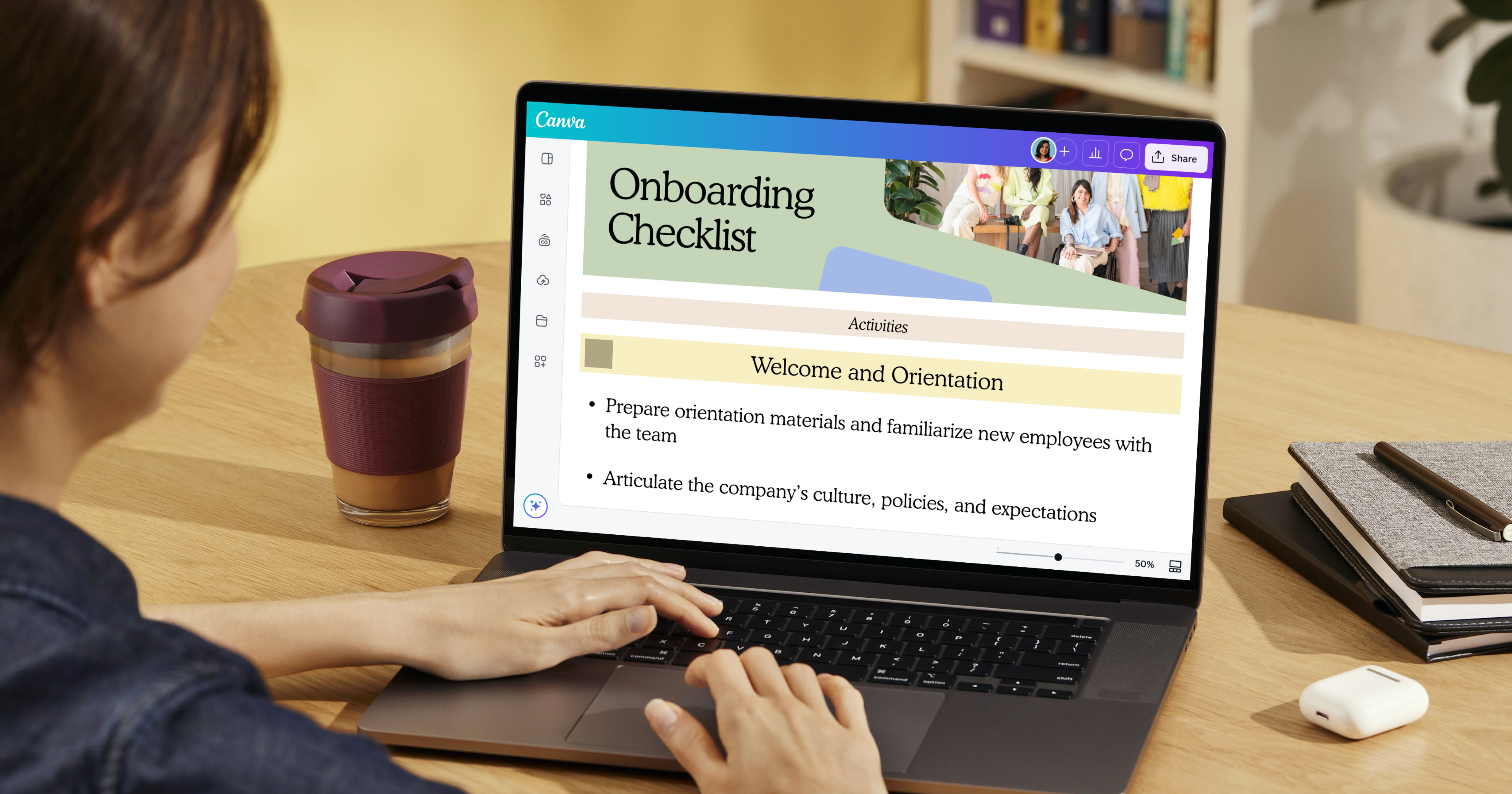 Come creare onboarding checklist: consigli, esempi e modelli | Canva