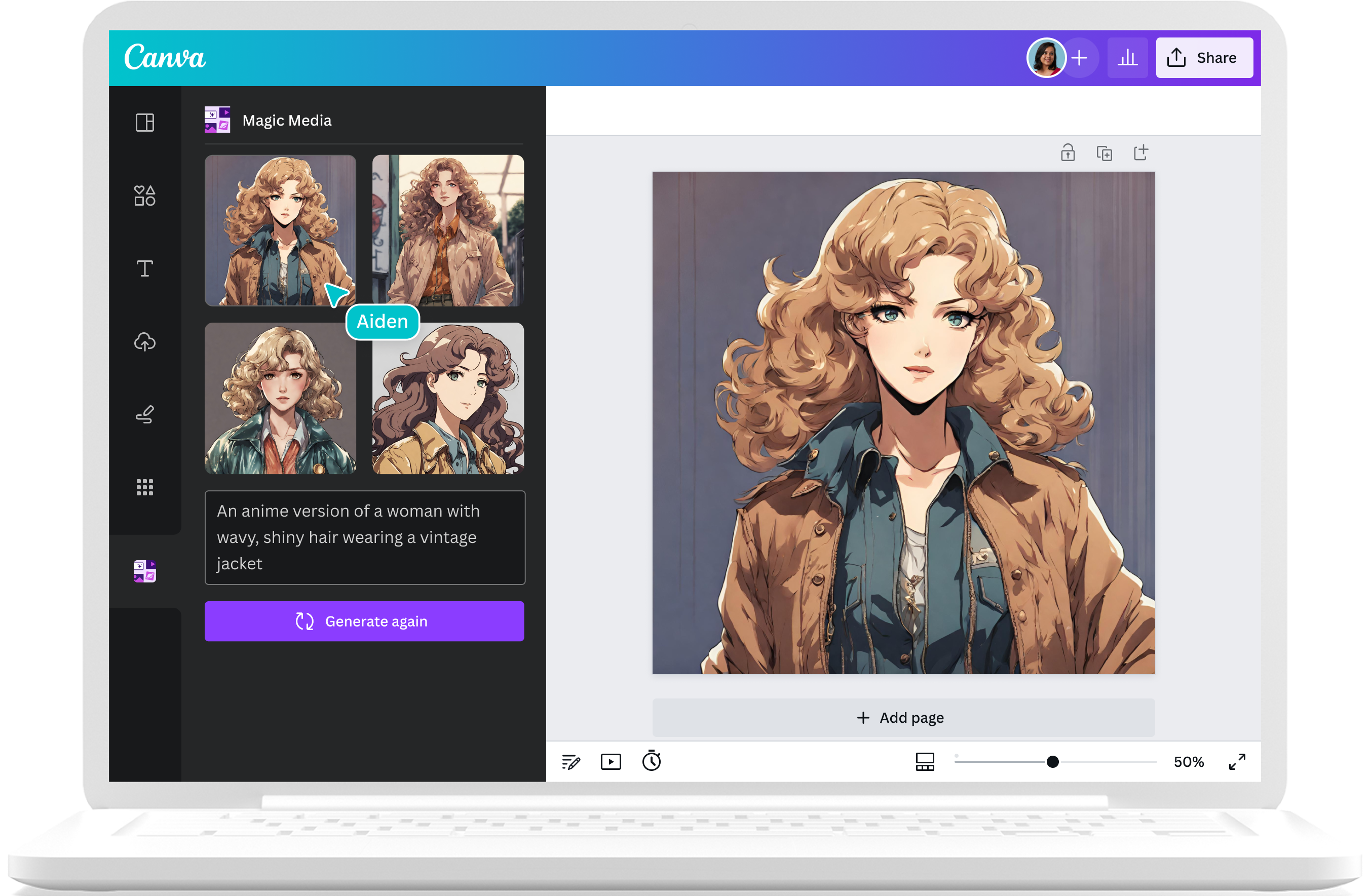 AI Pembuat Anime Gratis - Aplikasi Teks ke Seni Anime Online - Canva