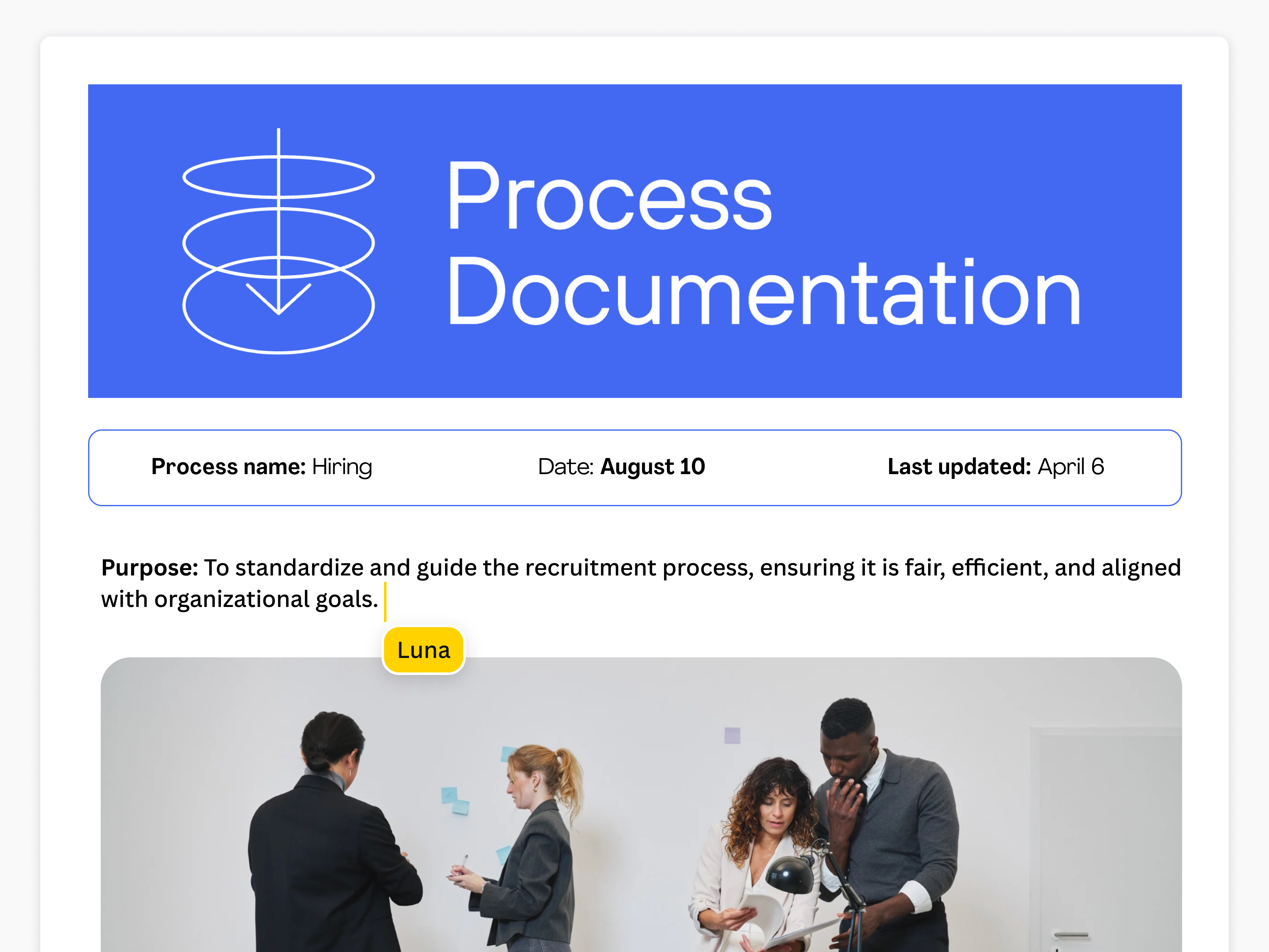 Conduct process documentation: How-to, templates & examples | Canva Docs