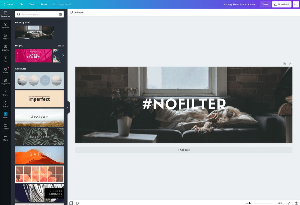 Crea banners gratis y en línea con Canva