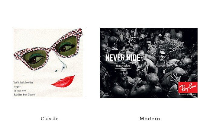 40 classic branding examples with their modern version