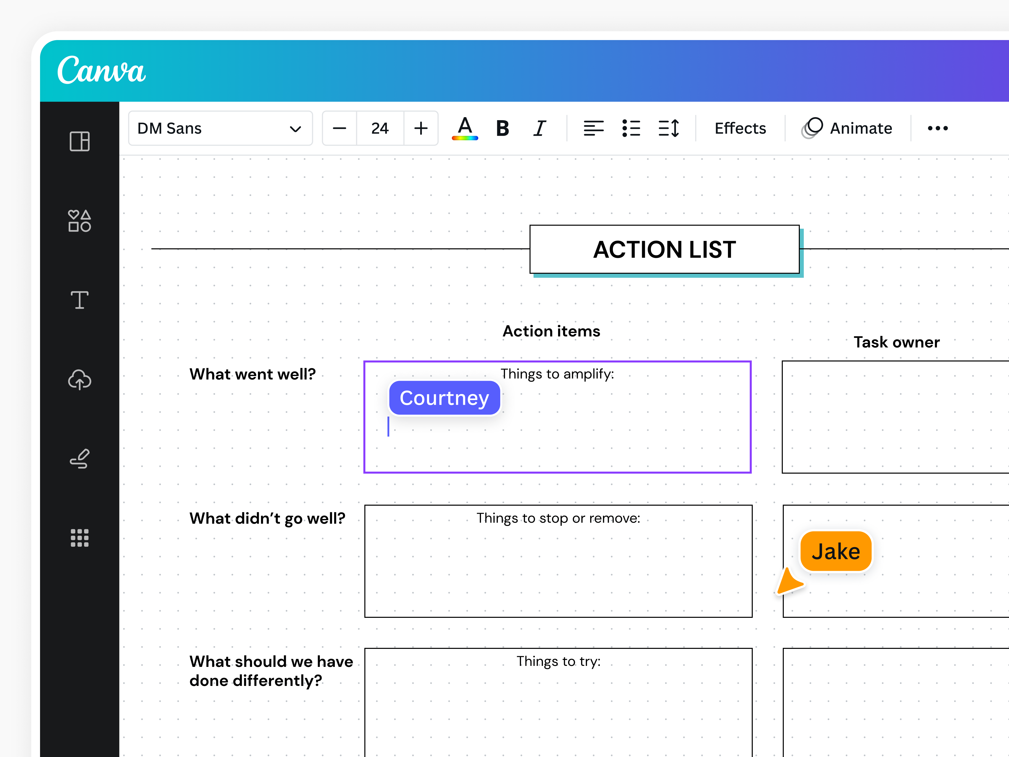 Rétrospective : guide & modèles pour une rétrospective agile | Canva