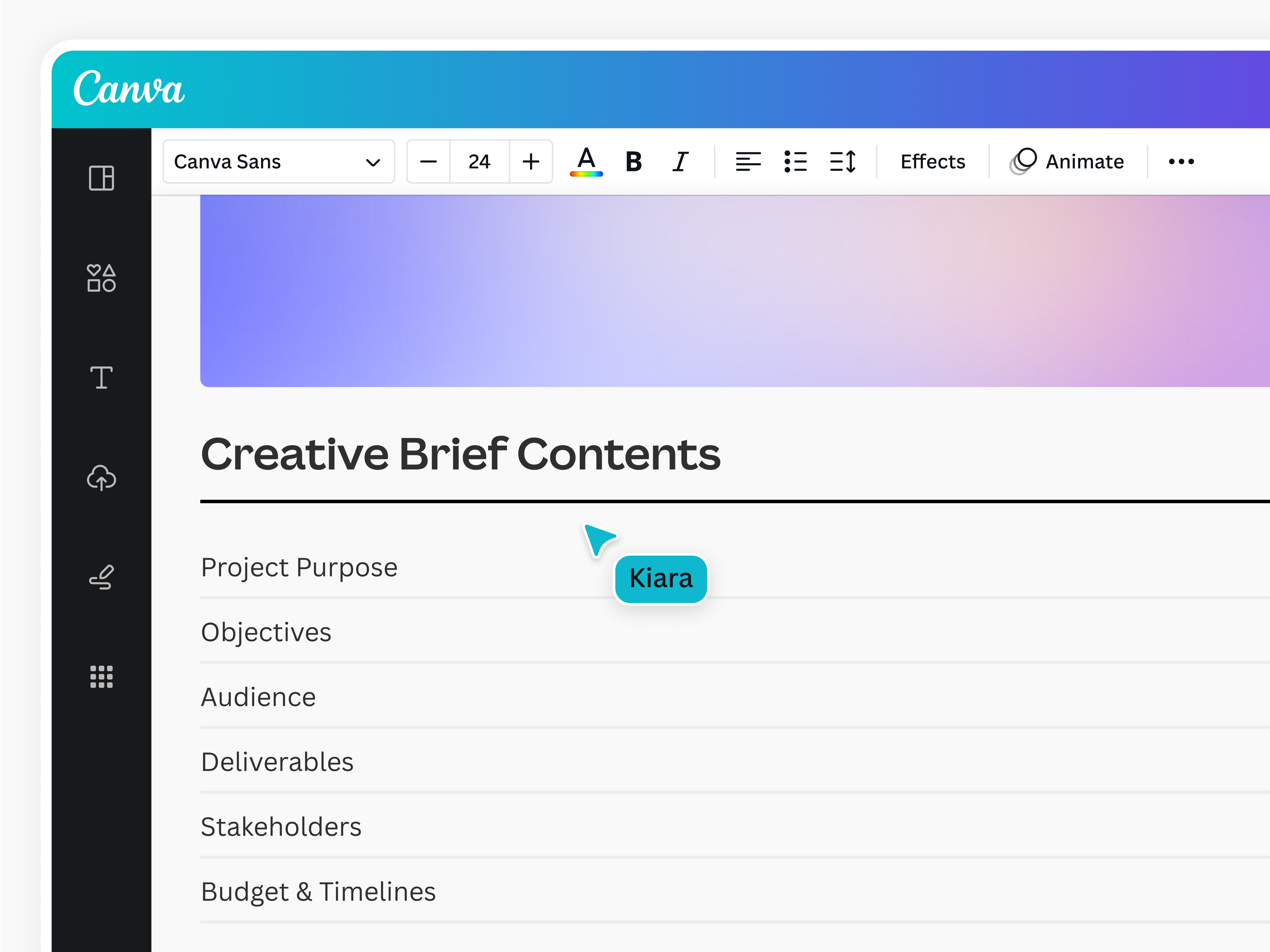 How to Write a Creative Brief (Example and Templates) | Canva
