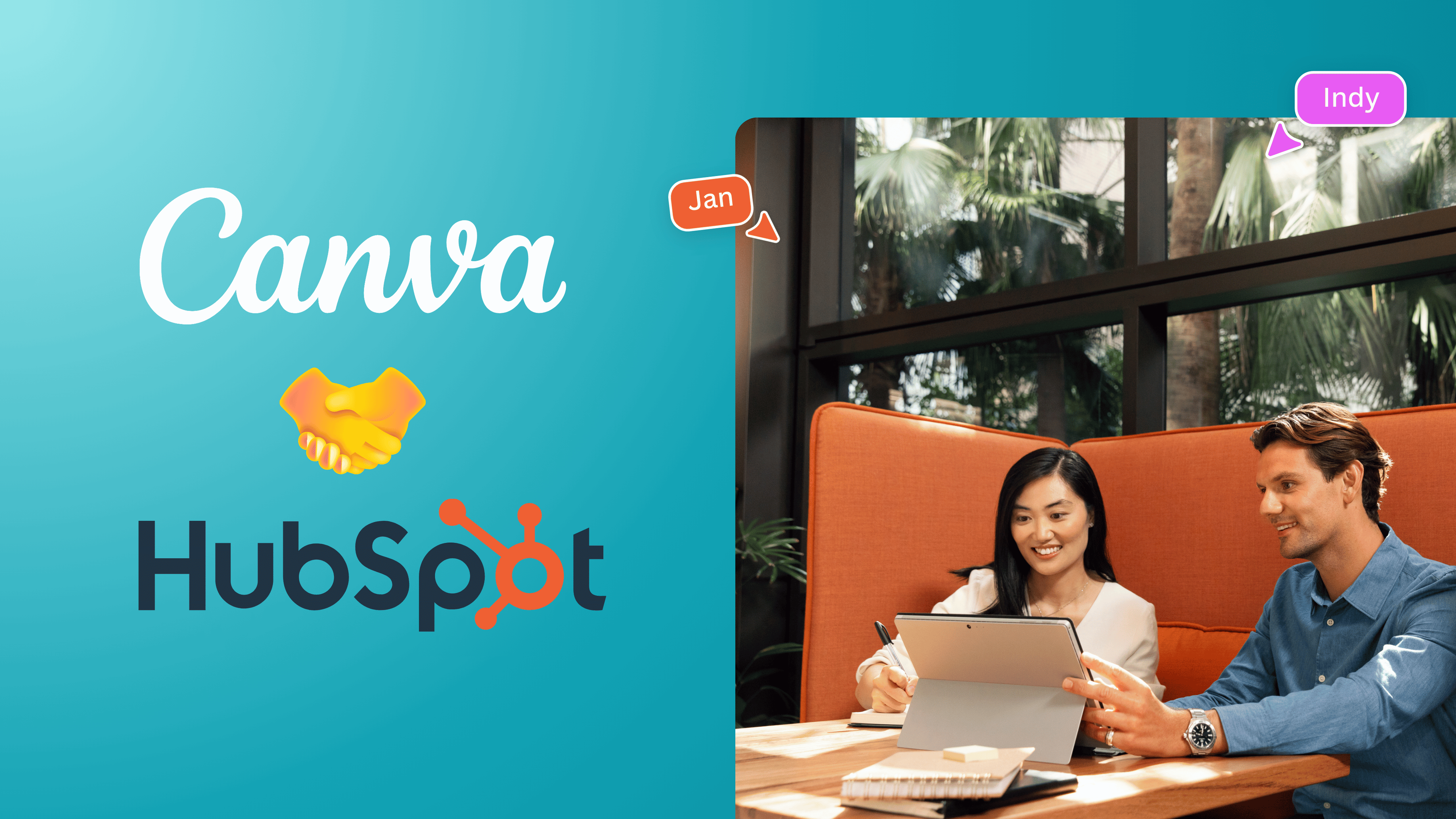 Create, collaborate, and distribute effortlessly with HubSpot and Canva