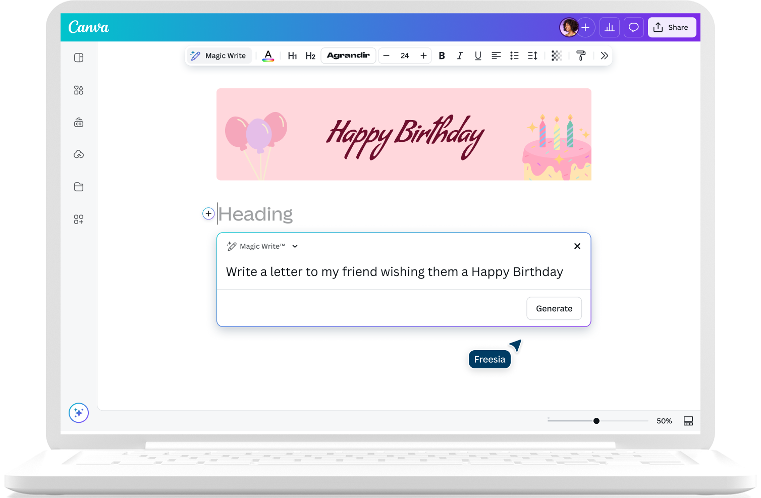 AI Letter Generator: Online Letter Maker | Canva