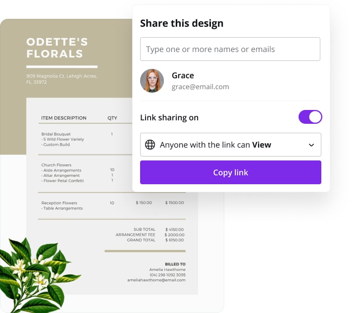 Free Invoice Generator | Free Invoice Templates | Canva