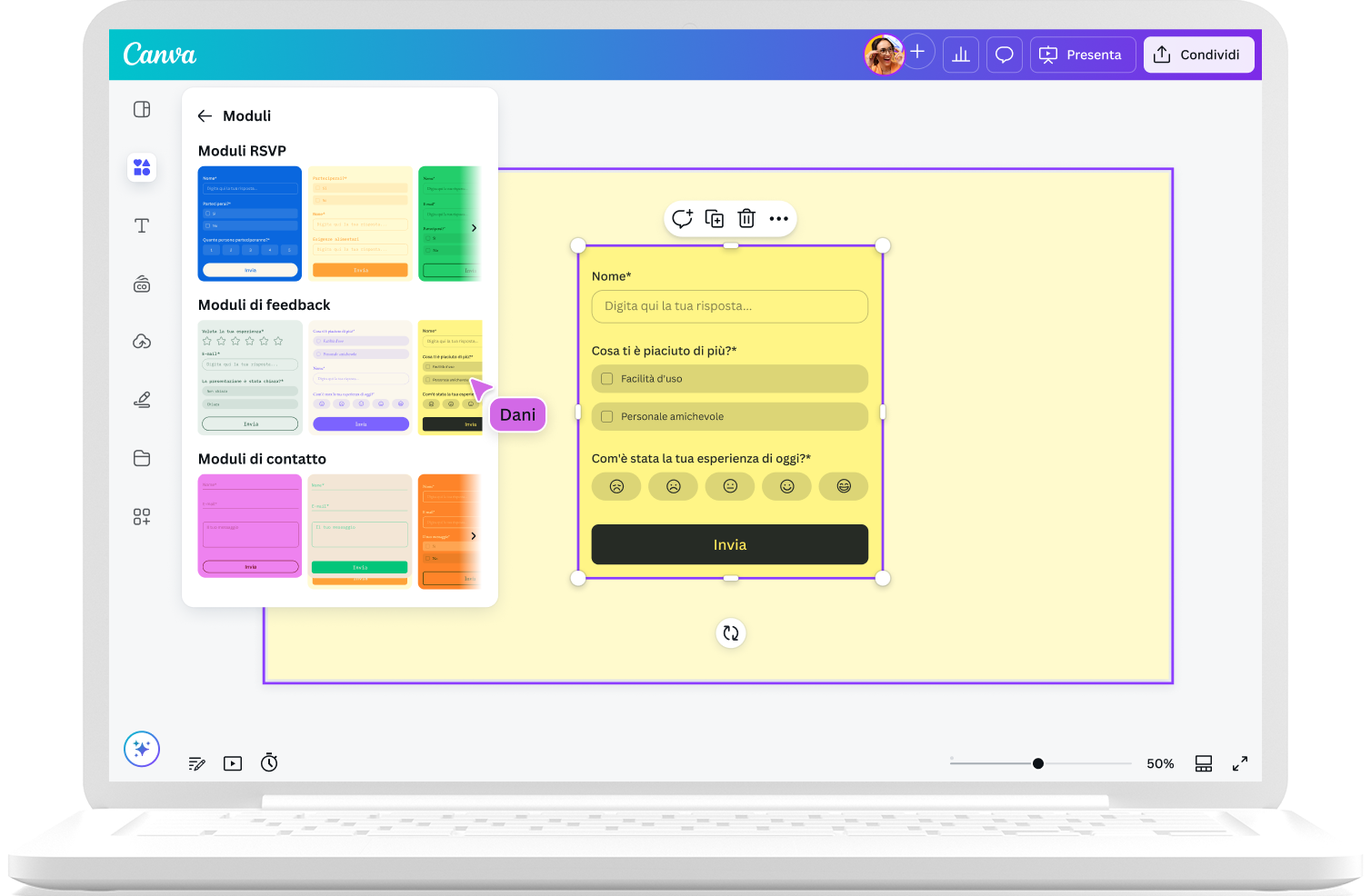 Form online gratis: crea moduli da compilare | Canva