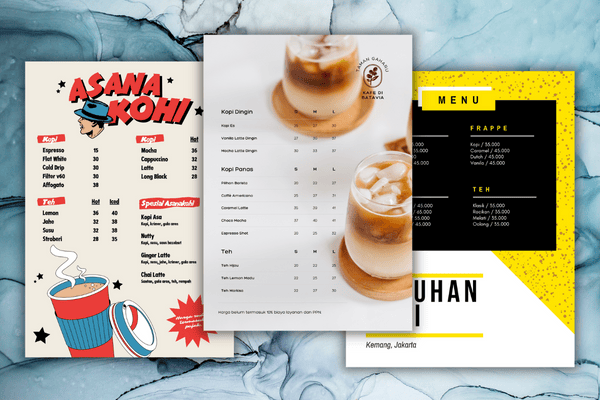 Desain Menu Makanan & Minuman Spesial Gratis | Canva