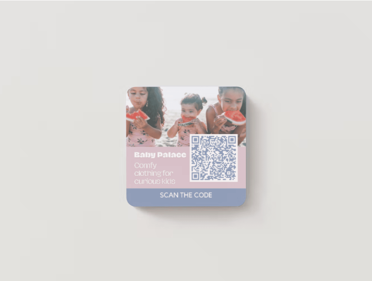 Design and print square business cards online | Canva