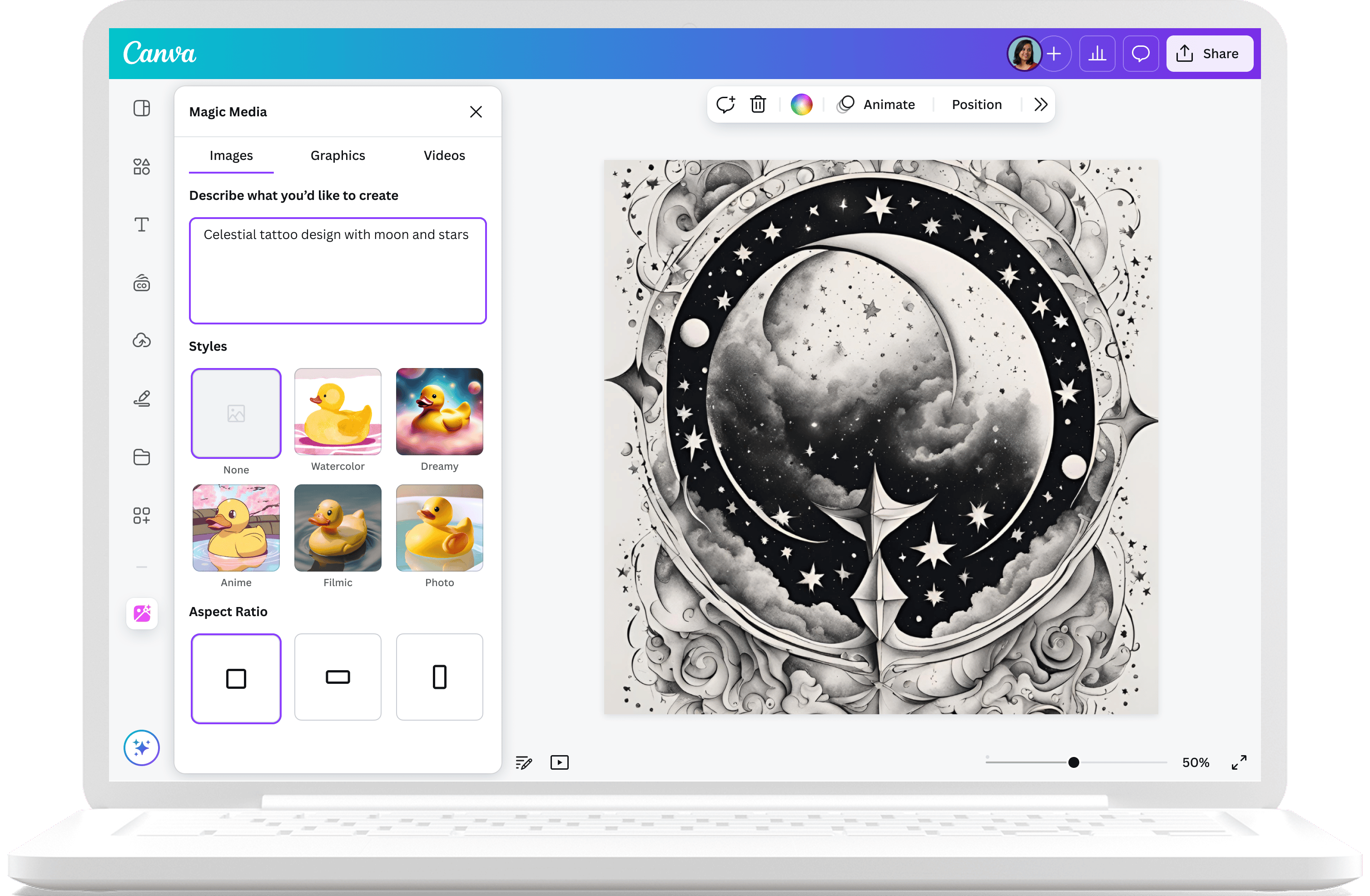 Free AI Tattoo Generator: Design a tattoo with AI | Canva