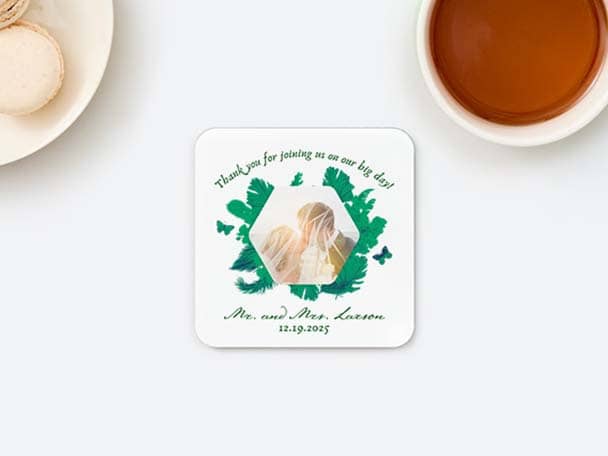 Custom Coasters | Personalize & print drink coasters | Canva