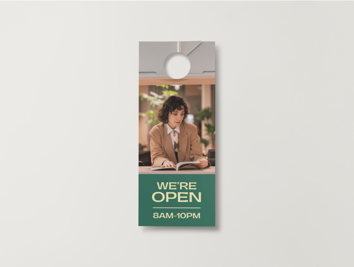 Custom Door Hangers | Door Hanger Printing for Business | Canva