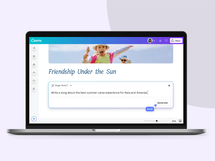 AI Rap Generator: Generate rap lyric ideas fast | Canva