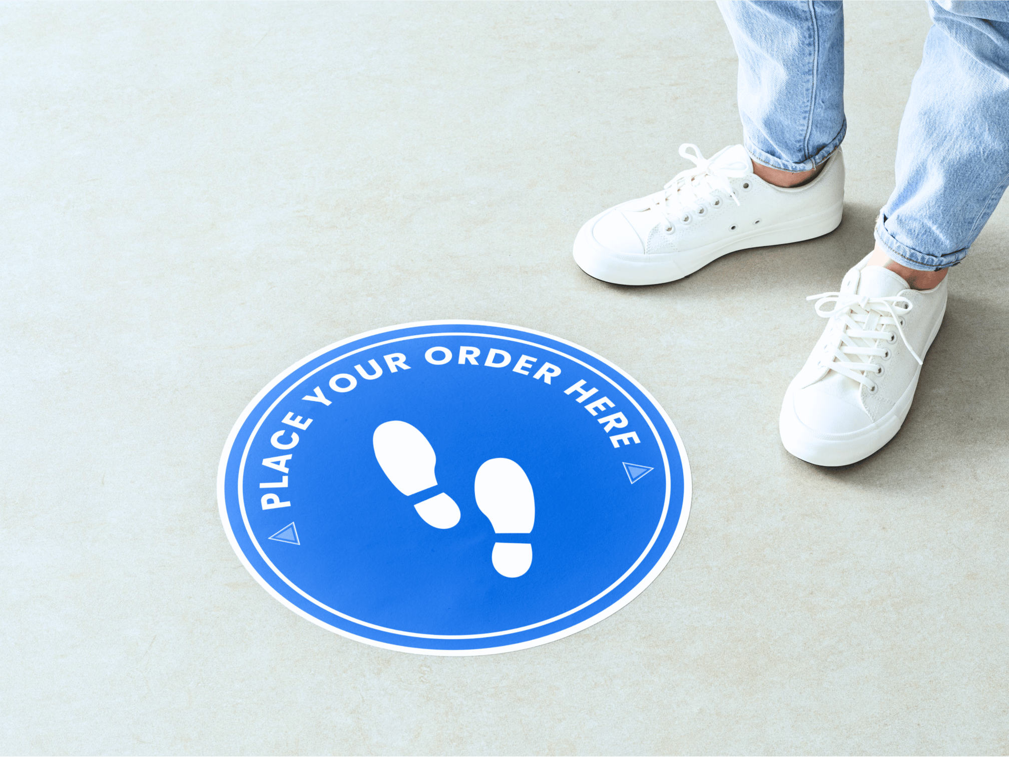 Design and print custom floor decals for free | Canva