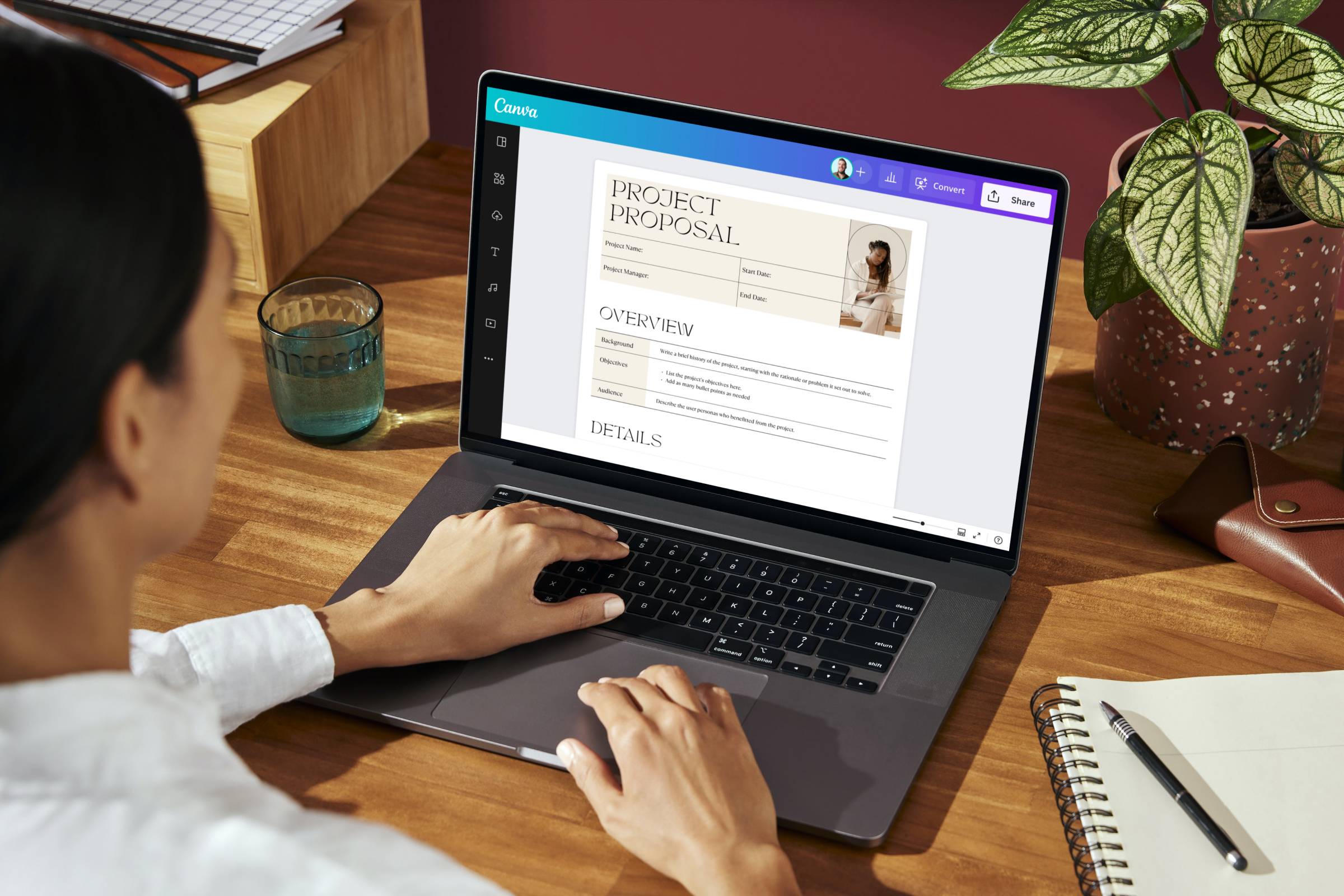 Editor de documentos online gratis - Canva Docs
