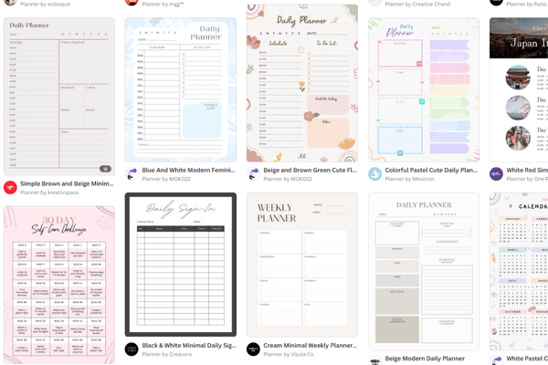 Desain Planner Agenda Kustom | Rancang Kegiatan dengan Canva