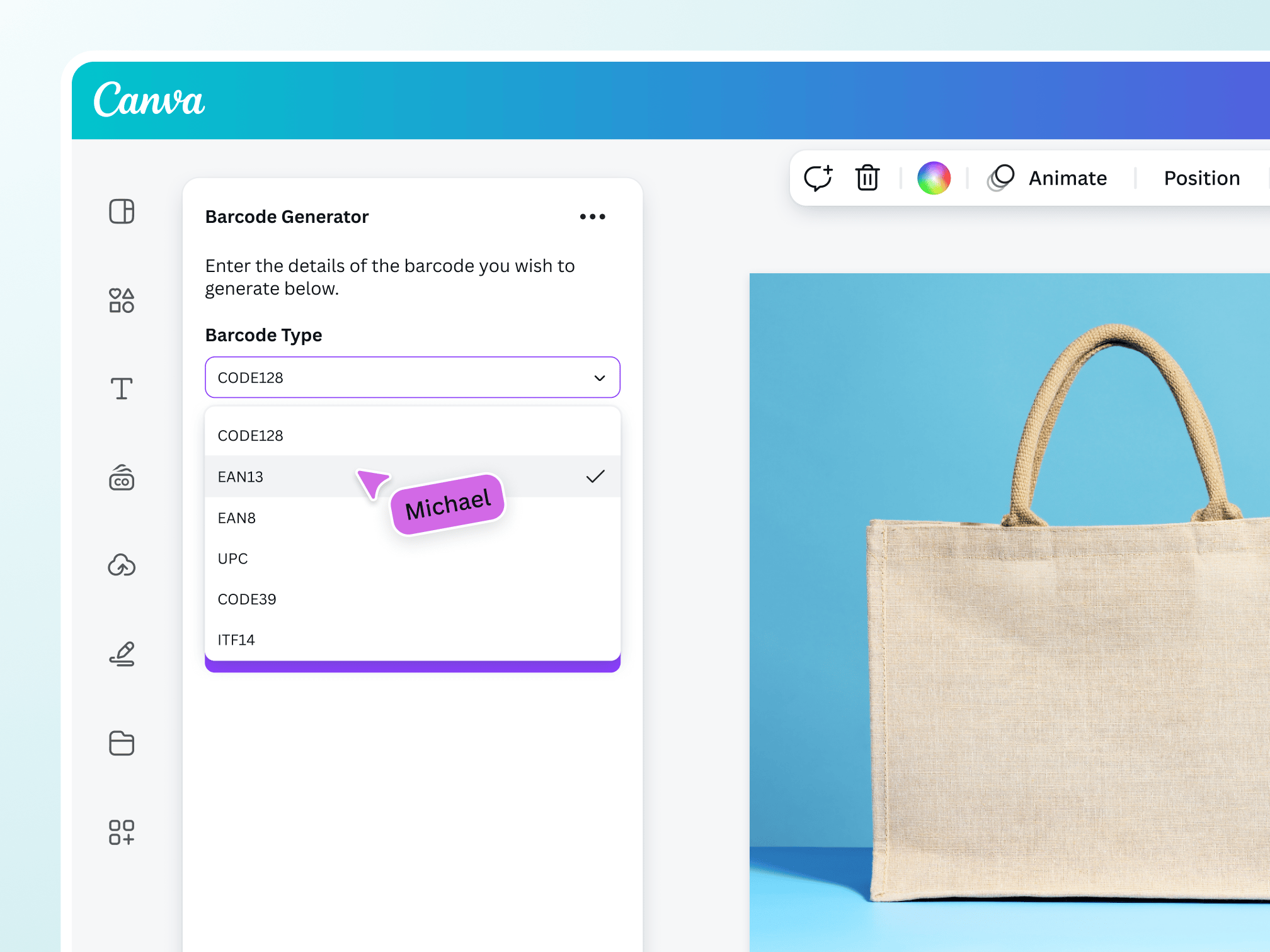 Free Barcode Generator: Create barcodes online | Canva