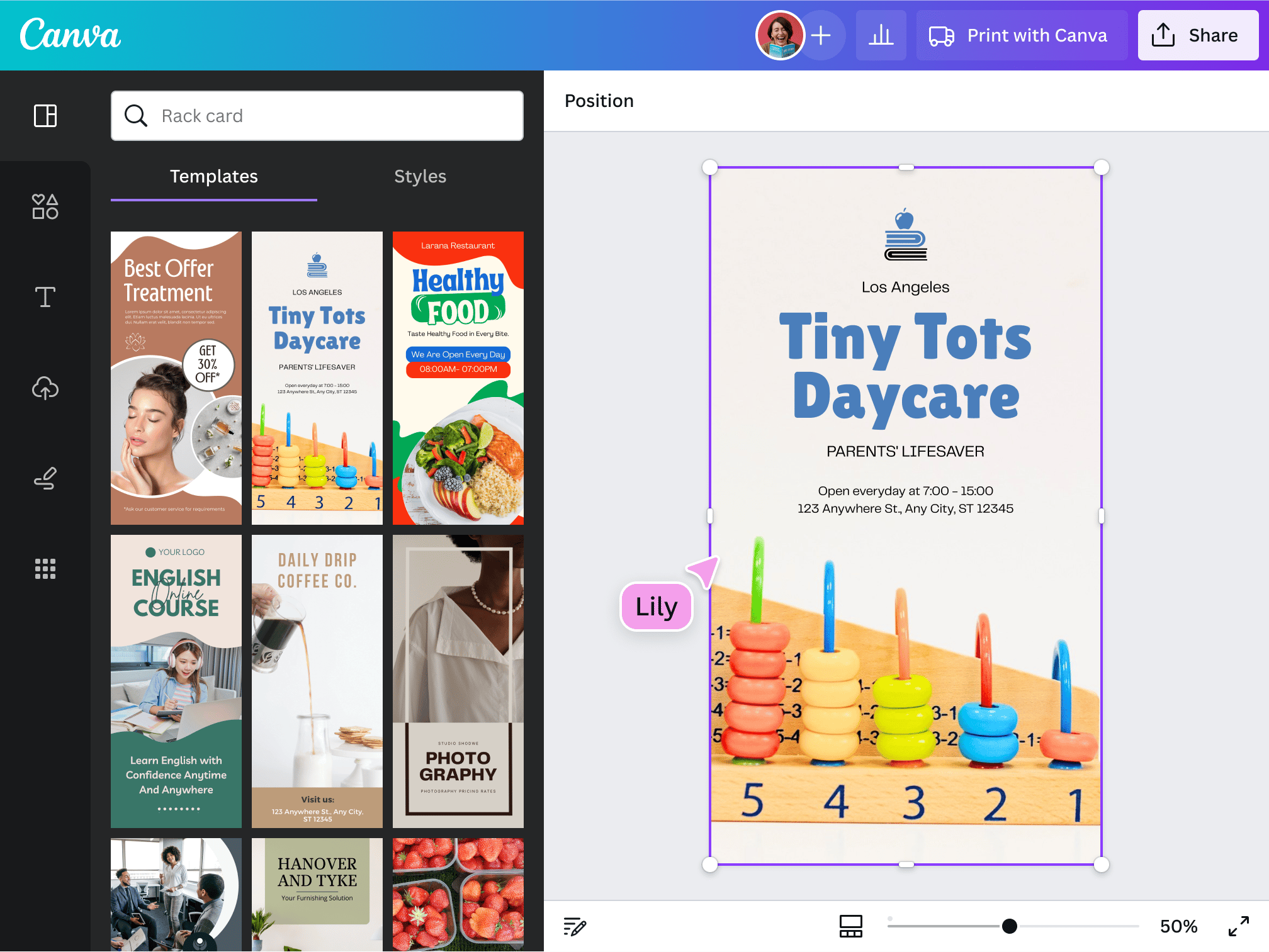 Rack Cards - Design and Print Custom Rack Cards | Canva