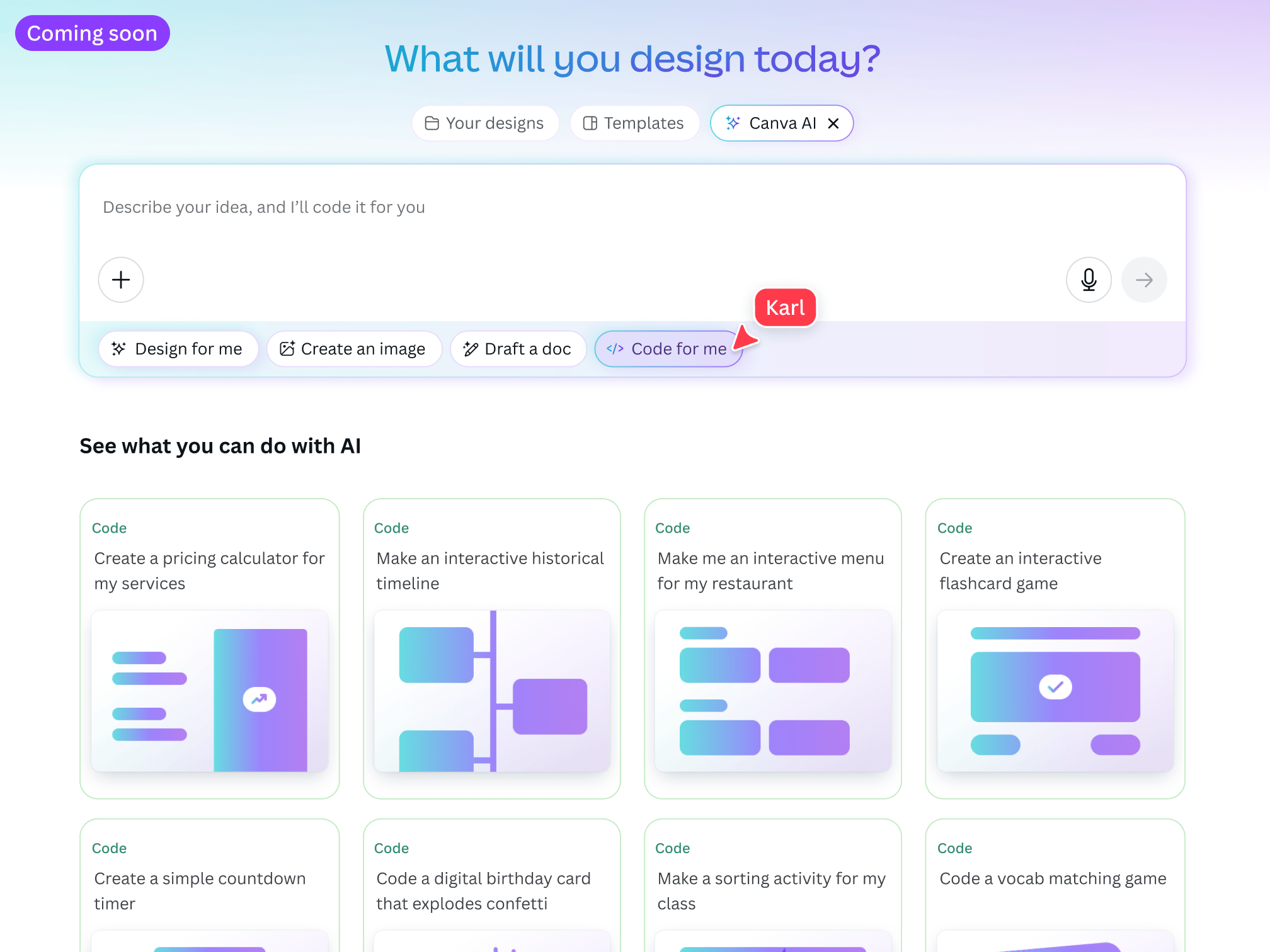 IA para programar: Generador de código con IA | Canva