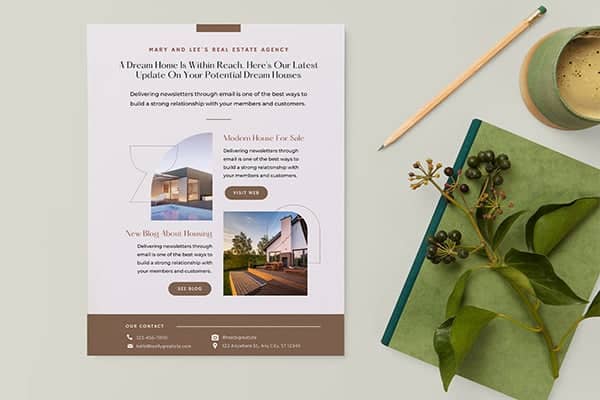 Boletines informativos y newsletters personalizables | Canva