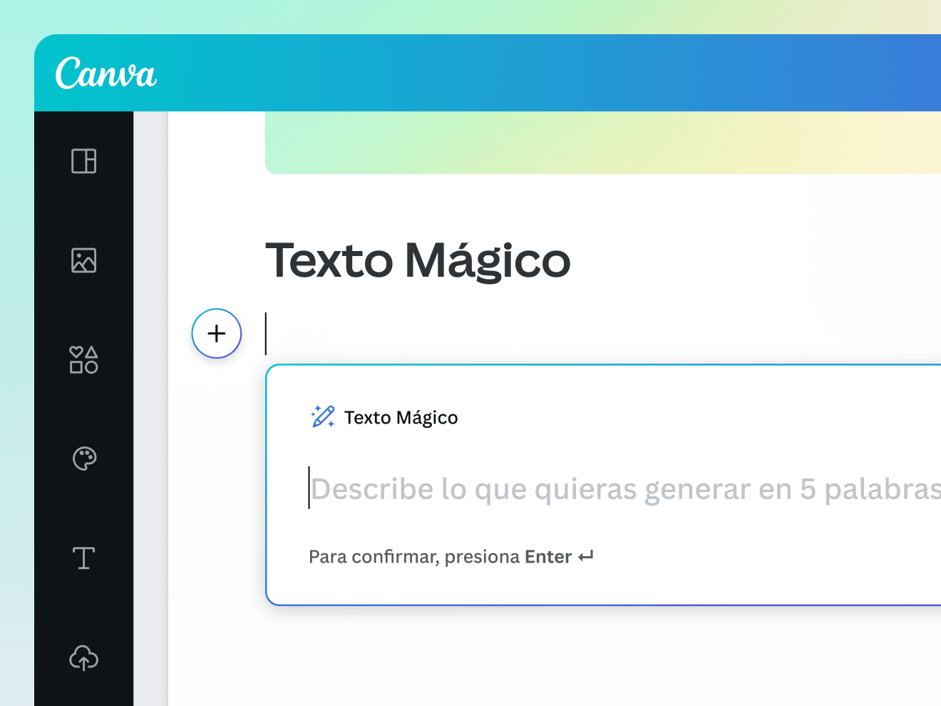 Generador de texto online con IA - Texto Mágico | Canva