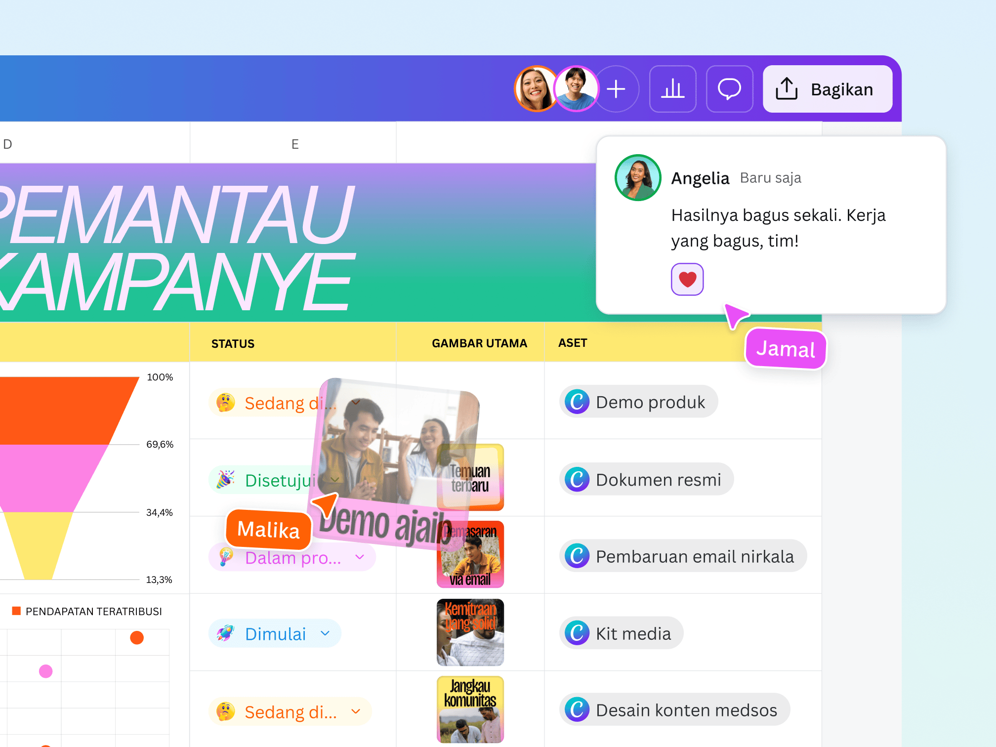 Canva Sheets: Spreadsheet Visual Gratis | Canva