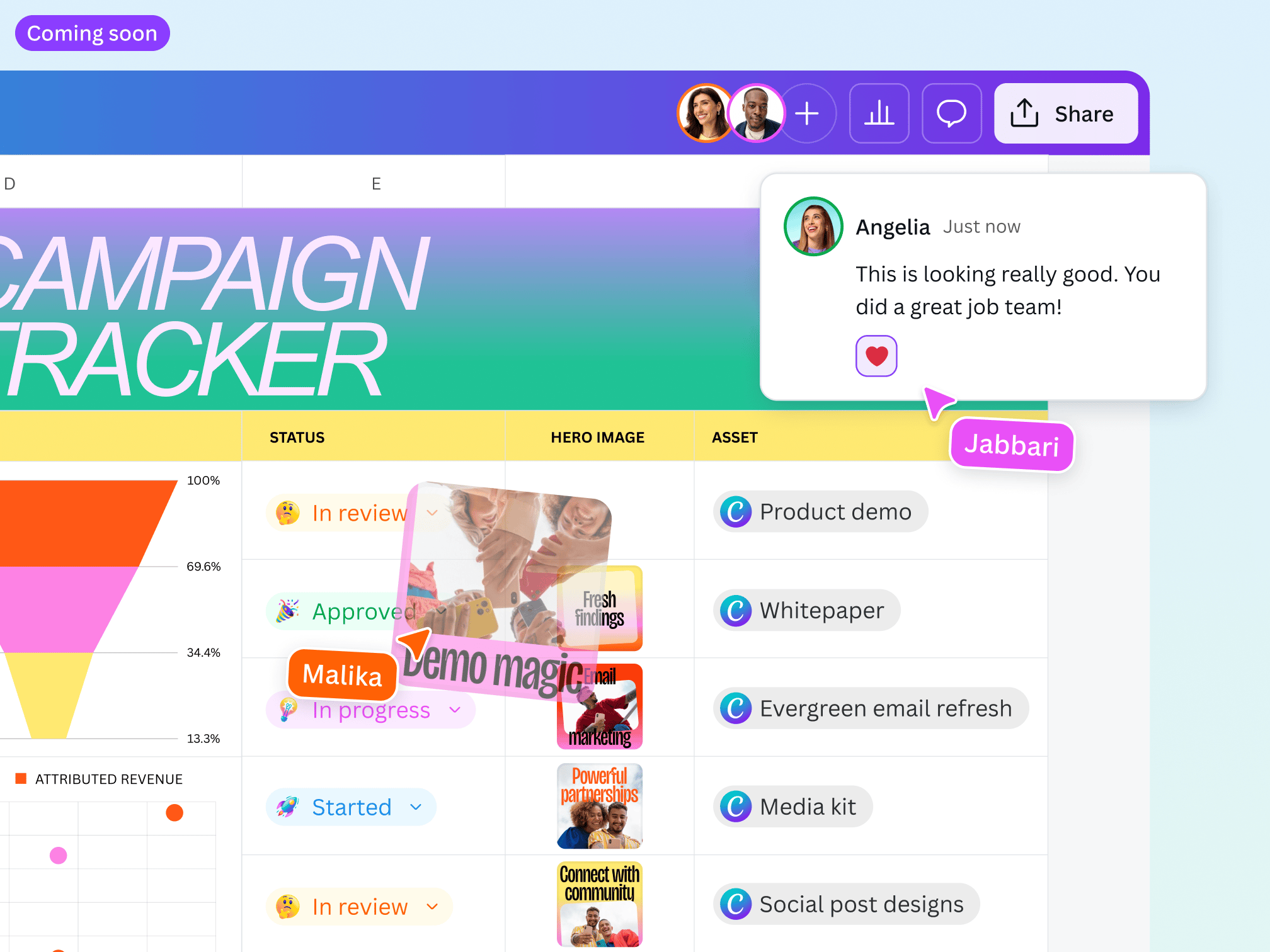 Canva Sheets: Hojas de cálculo visuales gratuitas | Canva