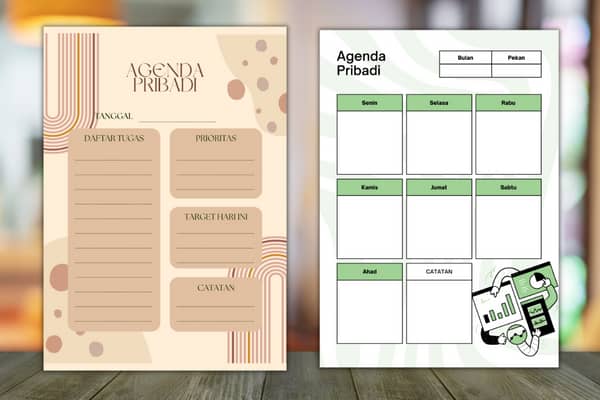Desain Planner Agenda Kustom | Rancang Kegiatan dengan Canva