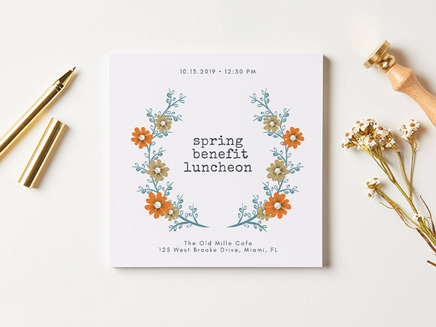 Inviti quadrati personalizzati | Personalizza e stampa su Canva