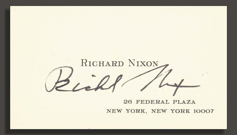 World's most famous people business cards