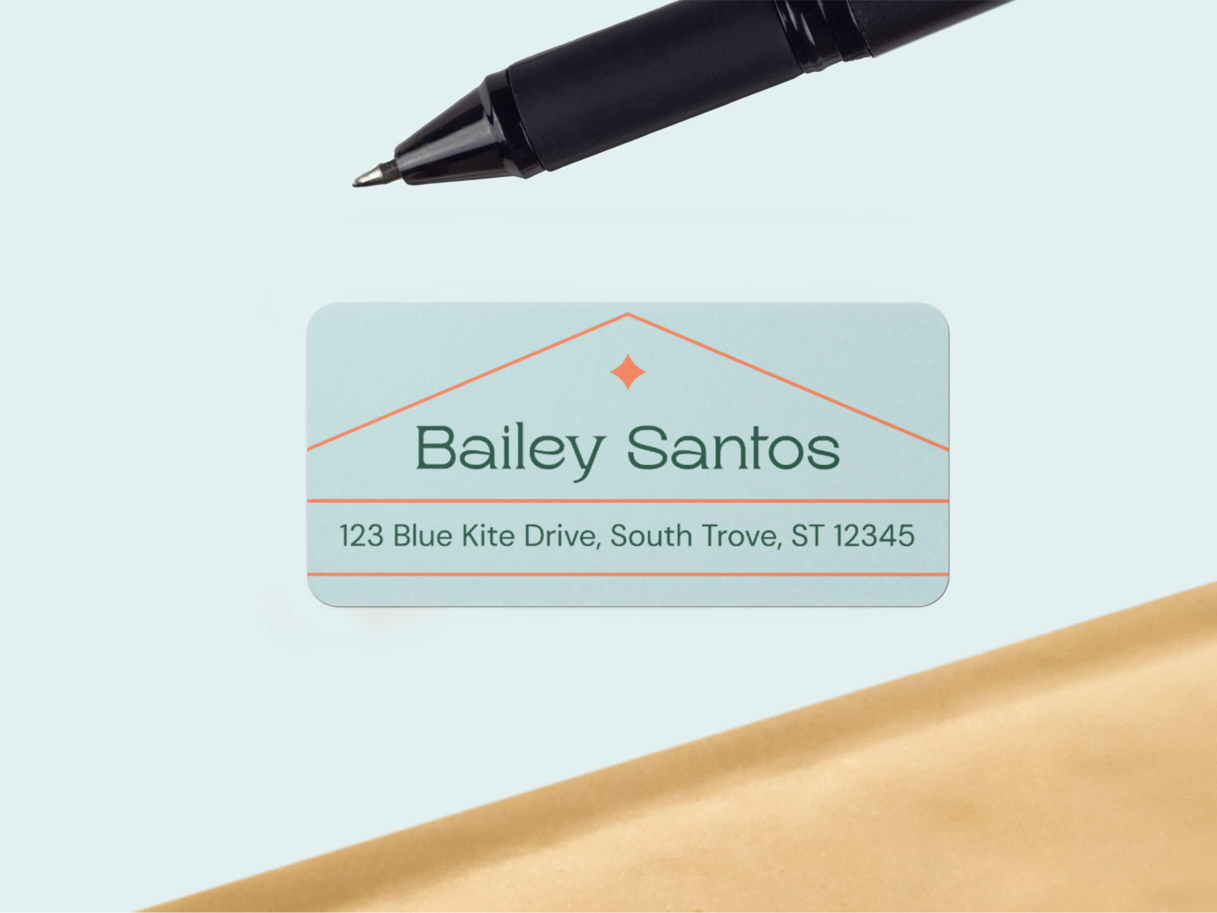 Aangepaste adres labels | Ontwerp en print retour adres labels