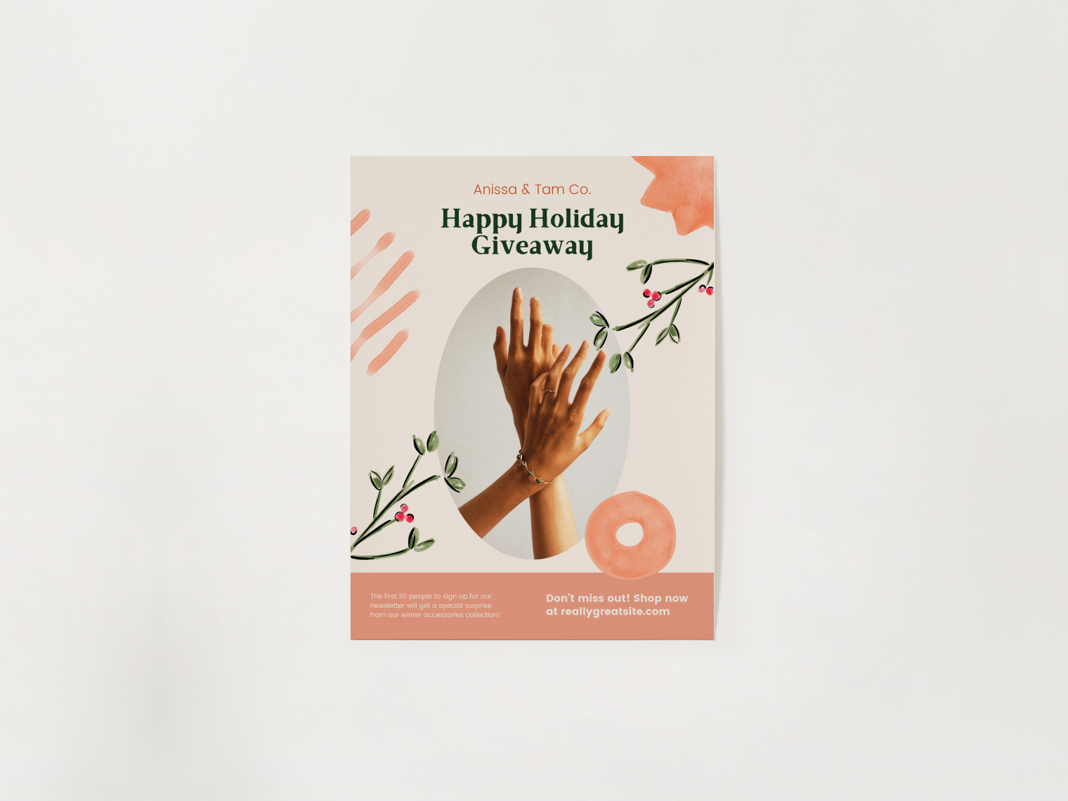 Design and Print Custom Portrait Holiday Posters | Canva