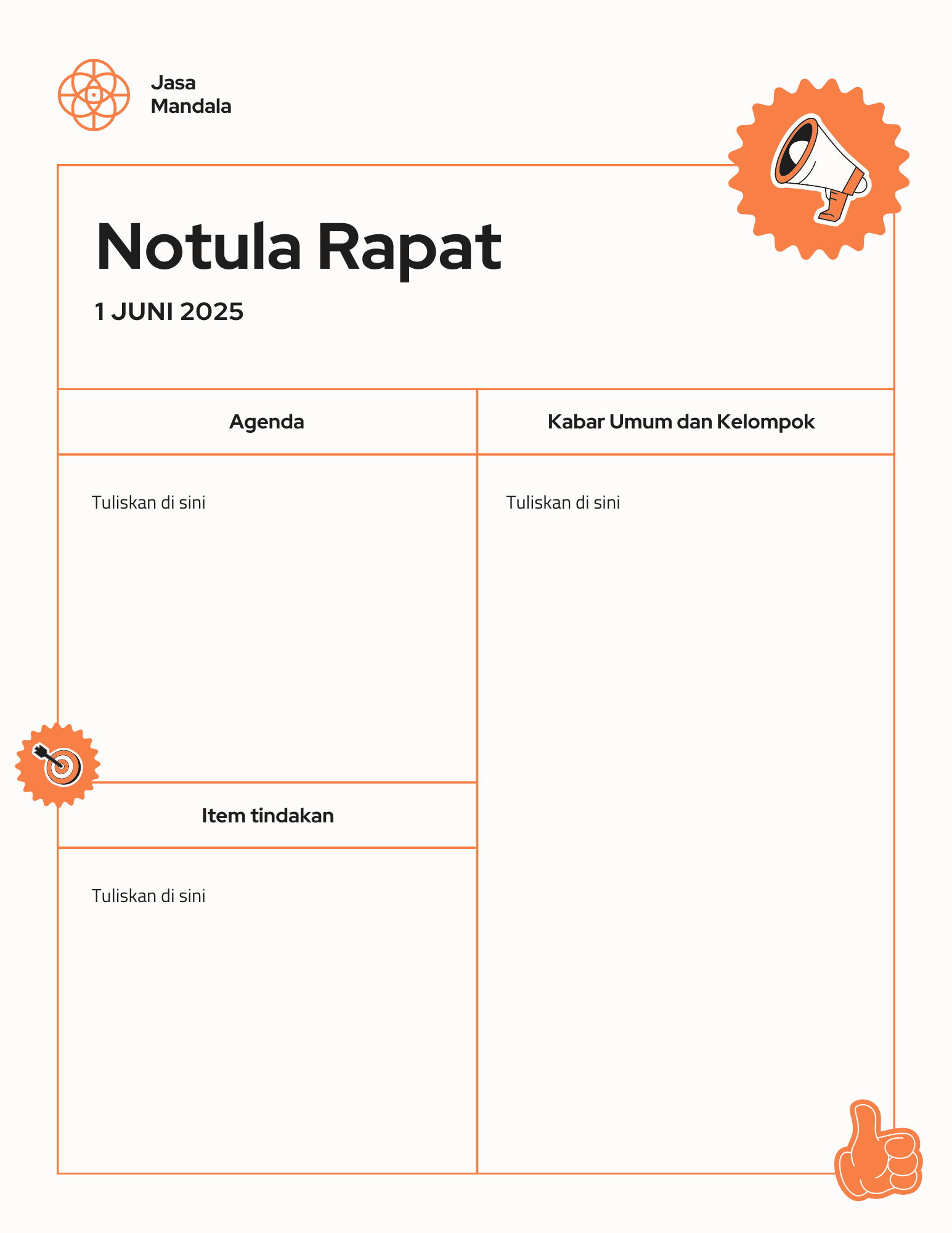 Membuat Notulen Rapat Online Gratis | Canva