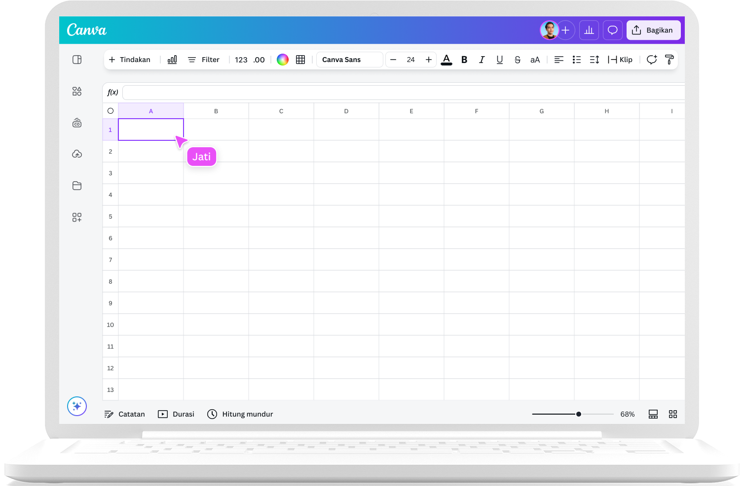 Canva Sheets: Spreadsheet Visual Gratis | Canva