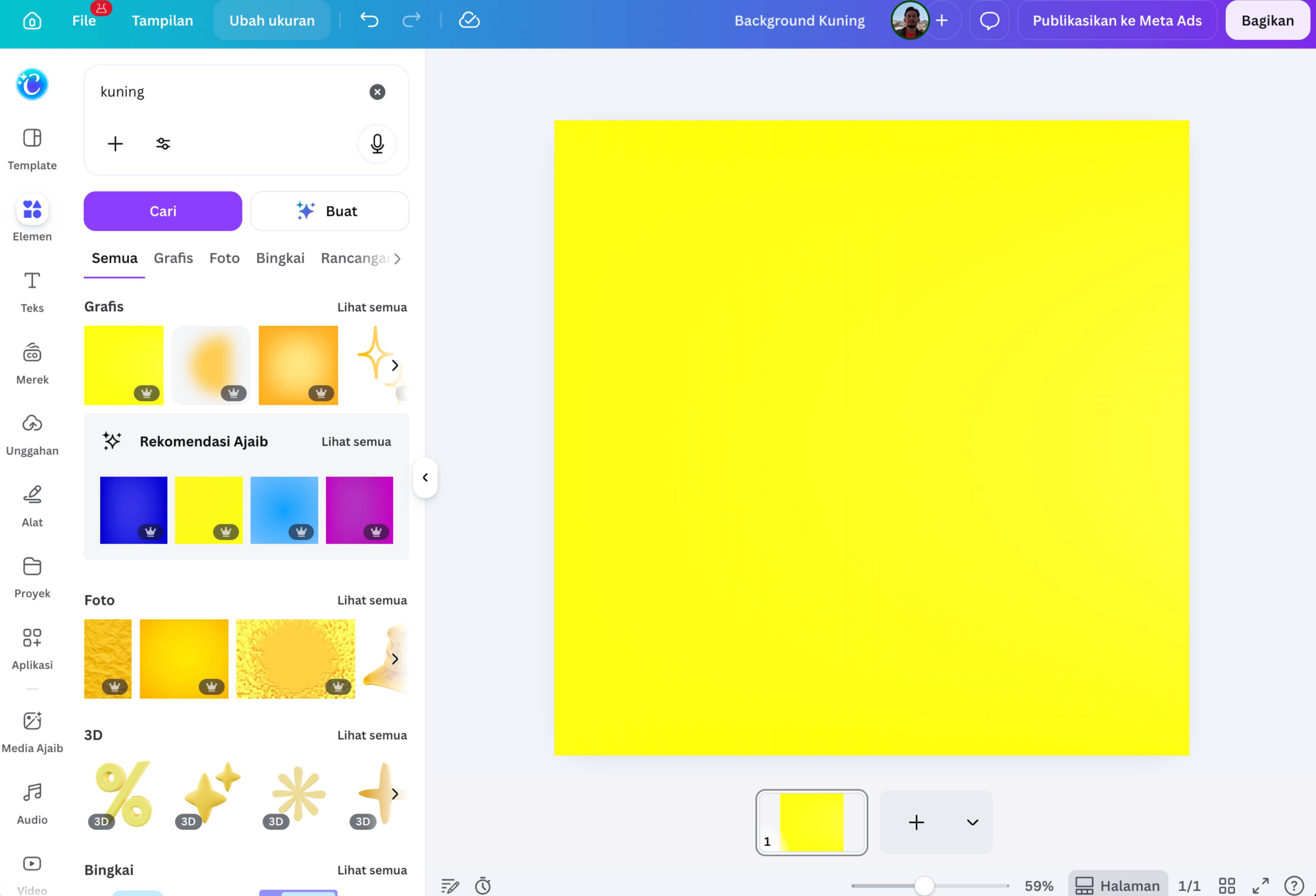 Background Kuning Aesthetic untuk Desain Kreatif | Canva