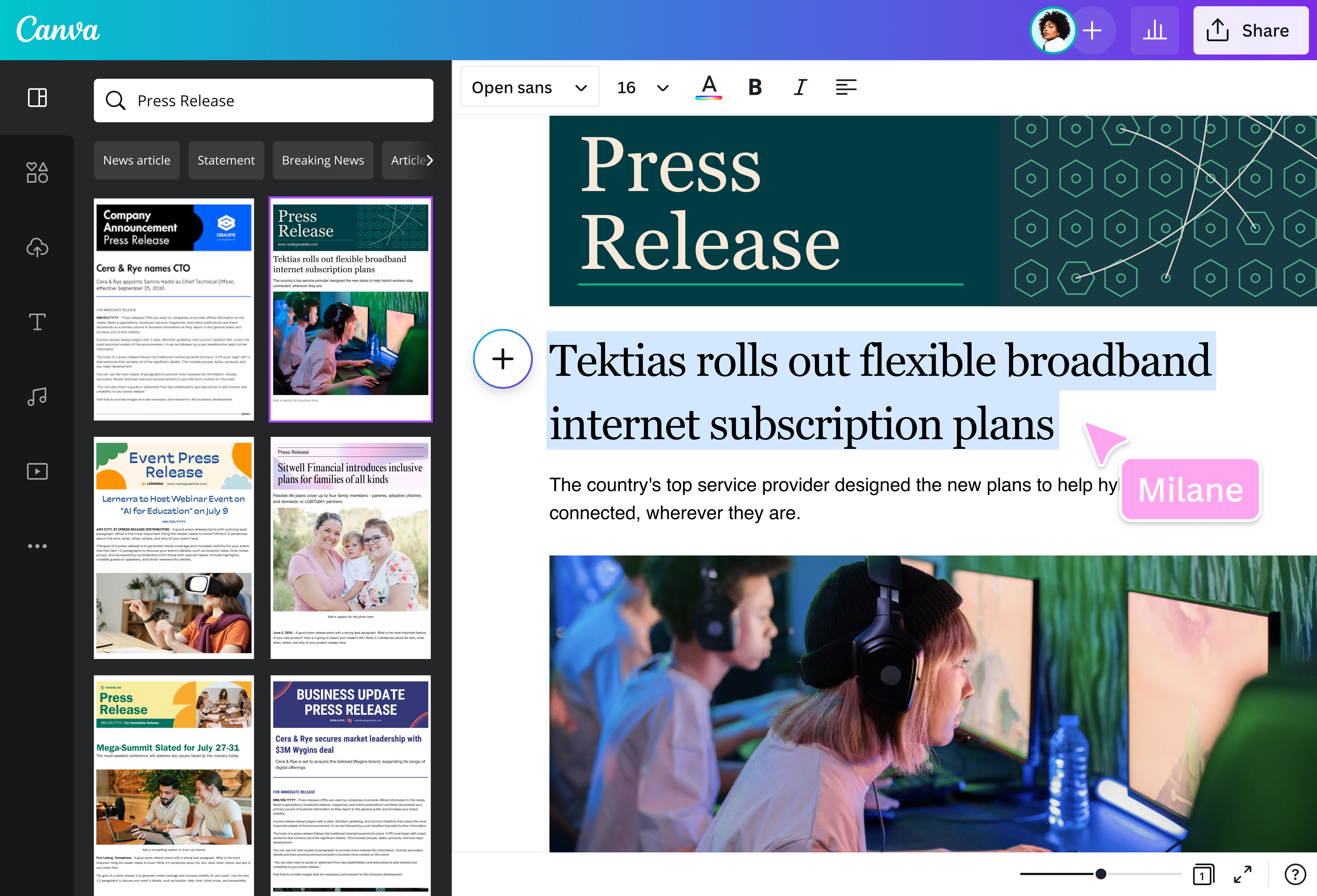 Come creare un comunicato stampa: esempi e consigli | Canva