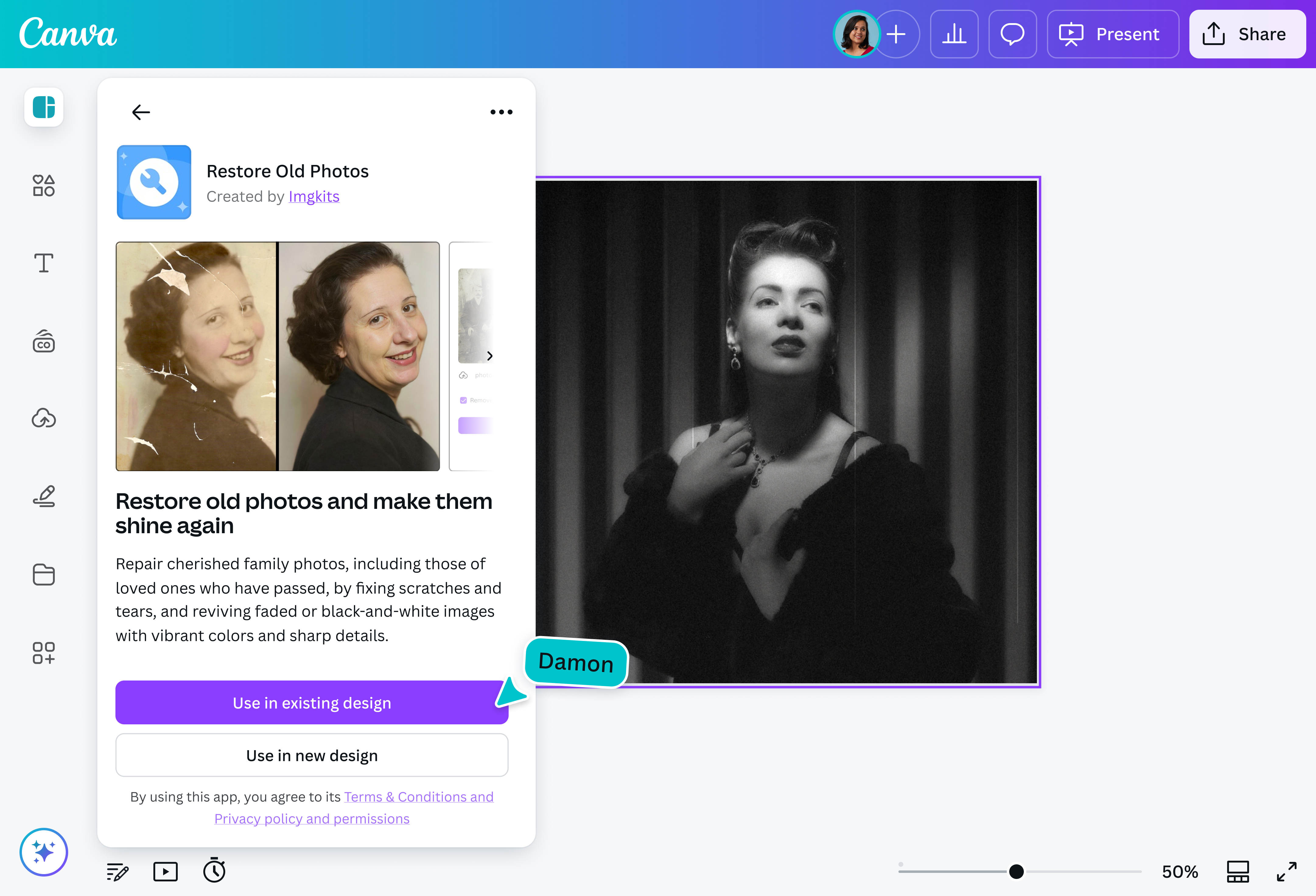 Photo restoration: Restore old photos online with AI | Canva