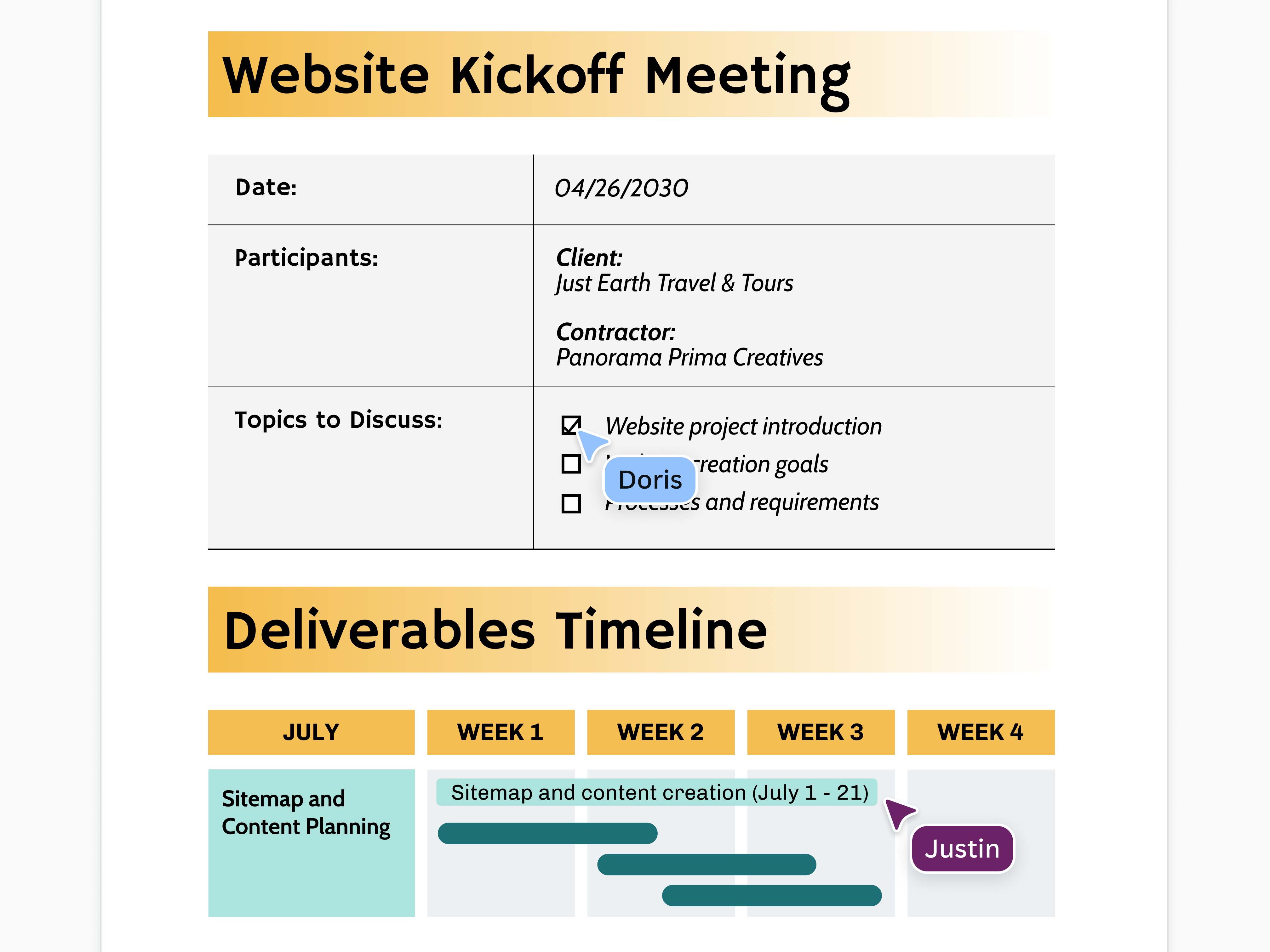 Planning a project kickoff: How-tos, templates, and tips