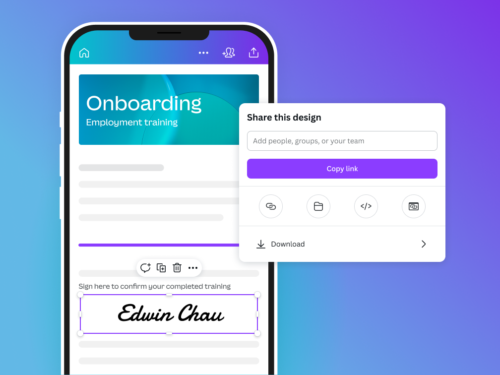 Generador de firmas gratis: crea una firma online | Canva