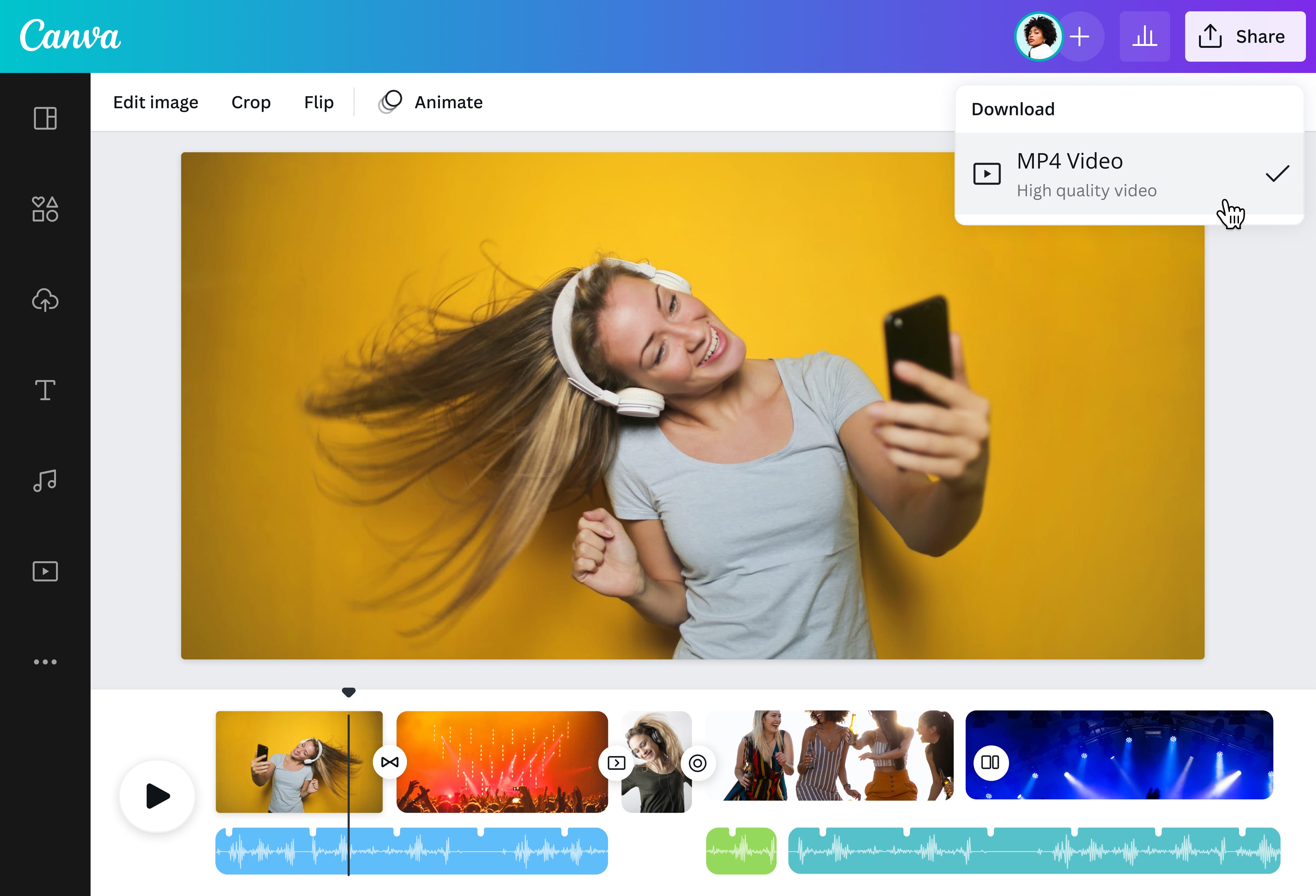 Beat Sync - Auto Sync Audio and Video Online | Canva