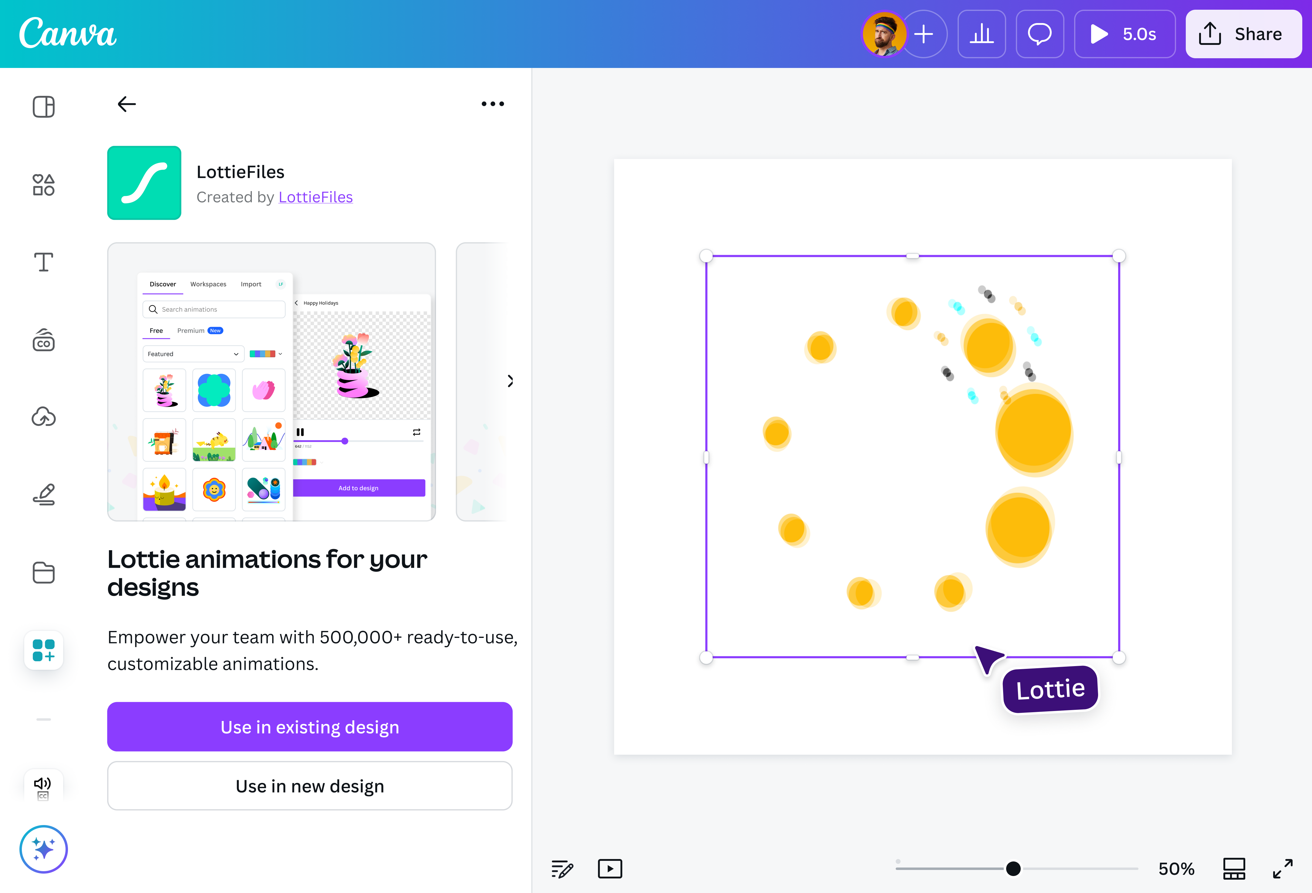 Lottie Animation: Add effortless animations to your design | Canva