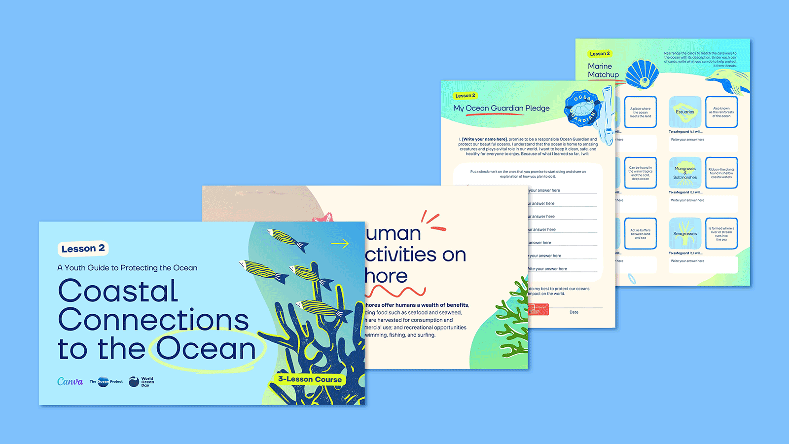 A Youth Guide to Protecting the Ocean Lesson 2 - Coastal Connections to ...