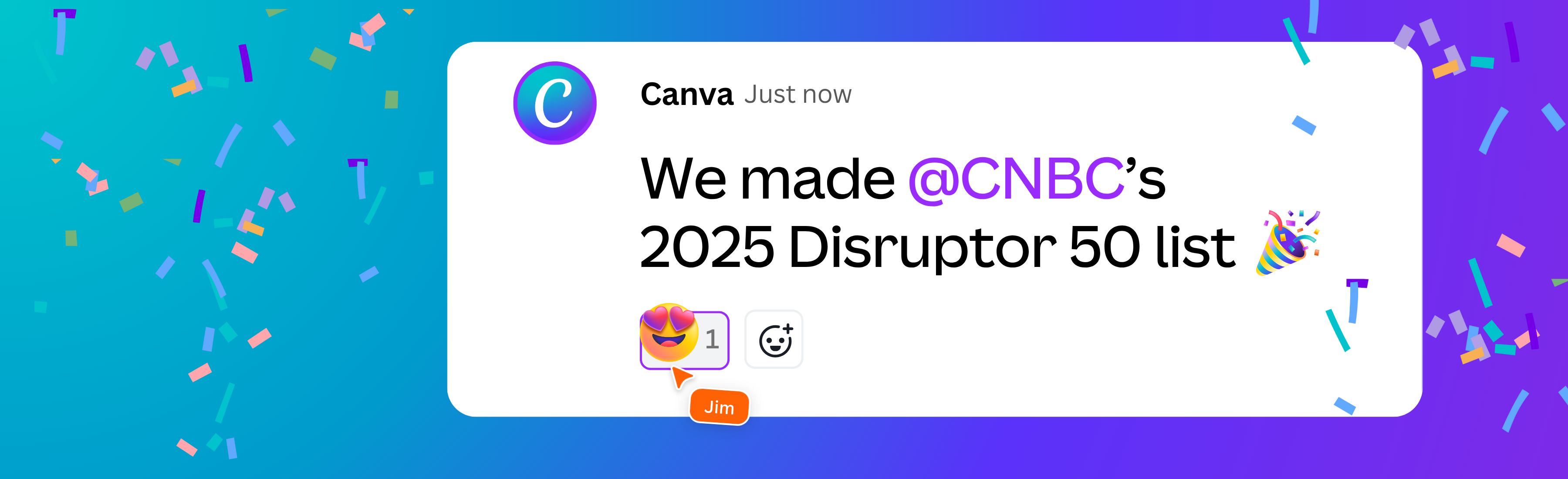 Canva named on CNBC’s 2025 Disruptor 50 list