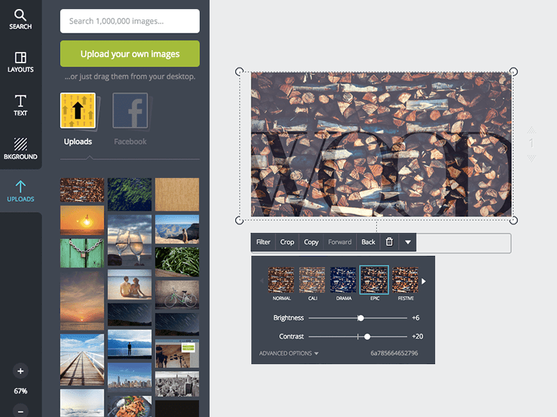 Cara Membuat Tekstur Foto dan Gambar Secara Online - Canva
