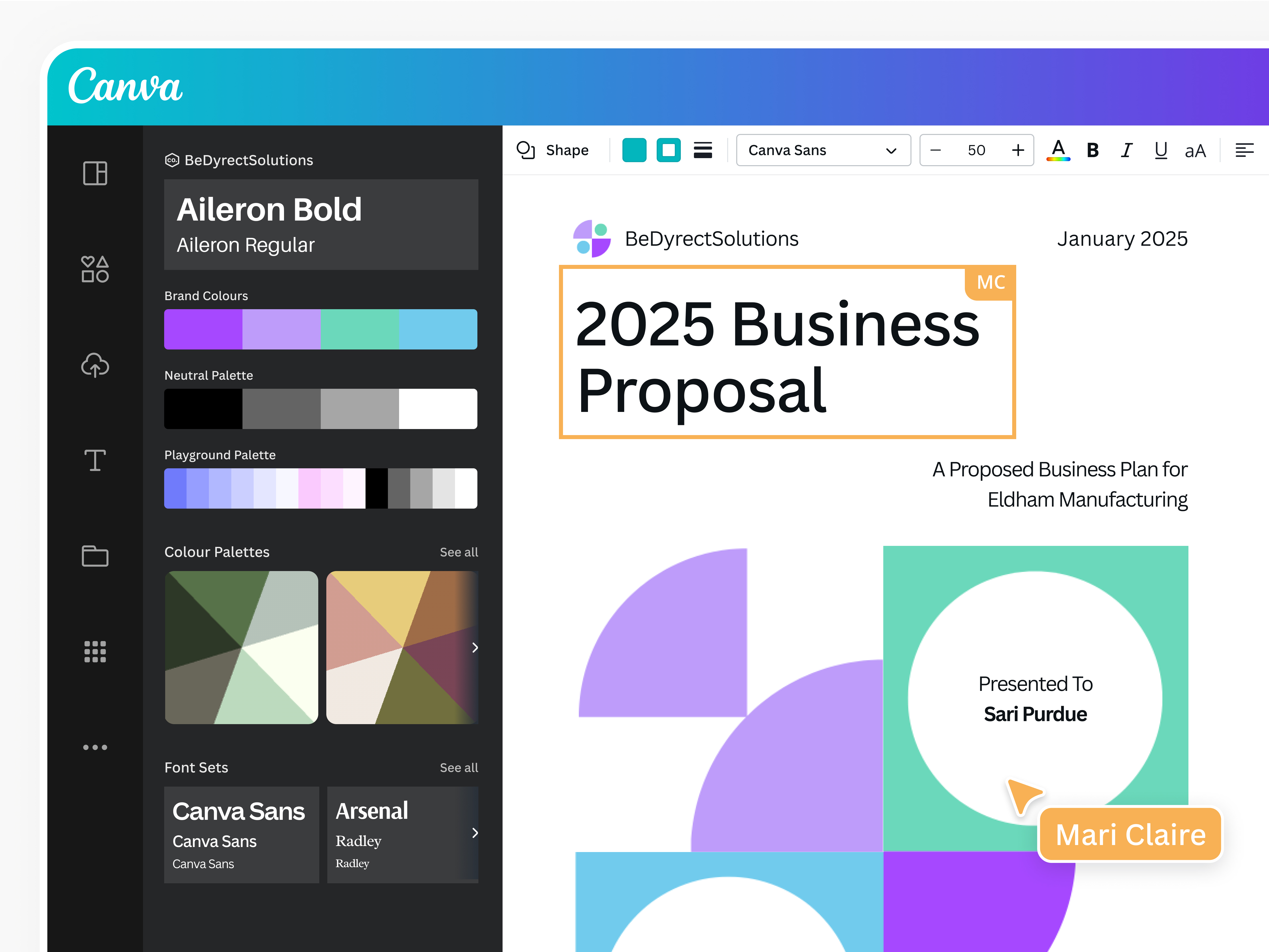 Proposal Bisnis: Panduan Cara Kerja, Template & Contoh | Canva